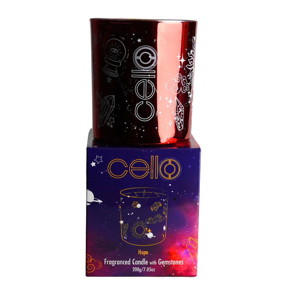 Cello | Celestial Gemstone Candle 200g | Mystical Fruits | Xystos Trade – xystostrade