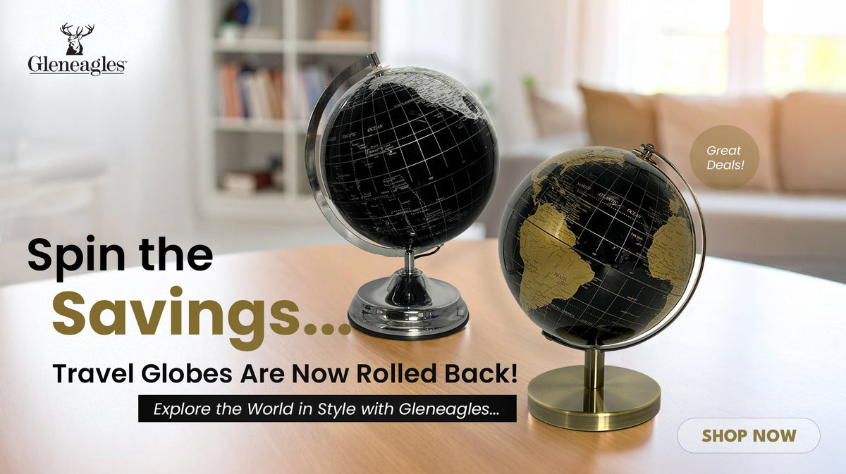 Spin. Save. Discover. Gleneagles Travel Globes Are Rolled Back ...