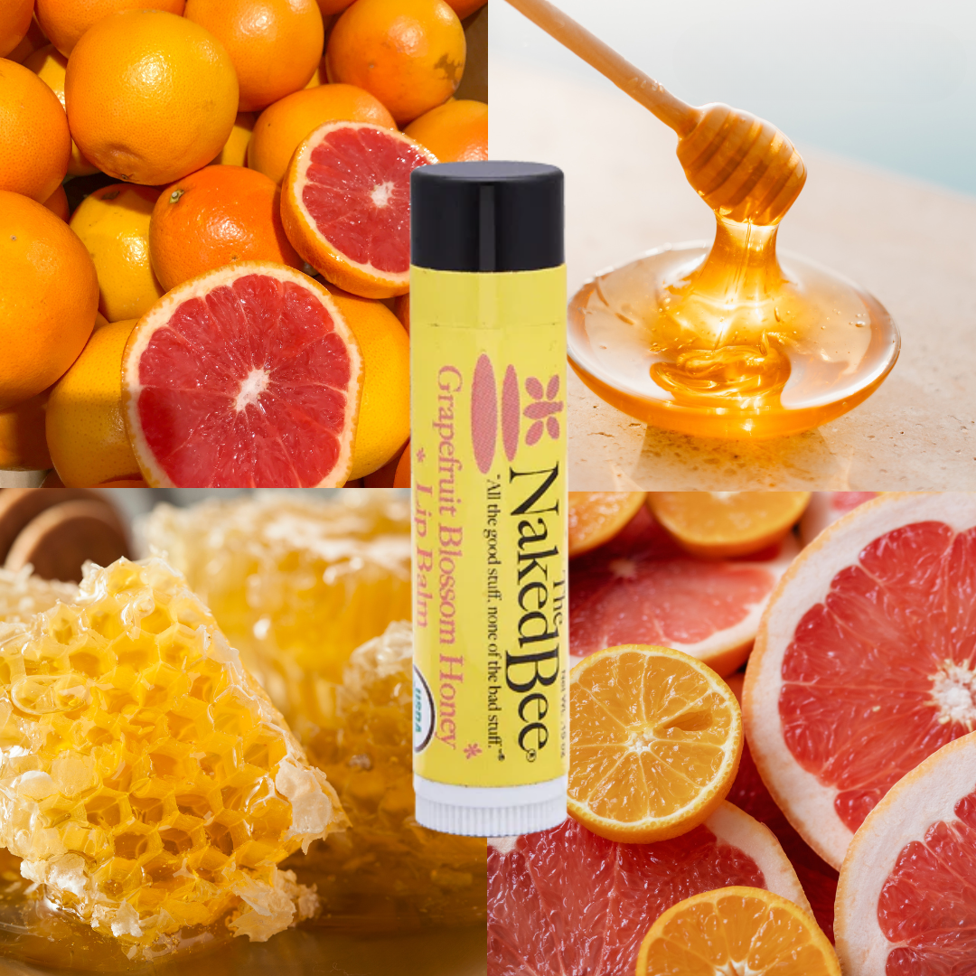 The Naked Bee | Grapefruit Blossom Honey | Organic Lip Balm | Xystos ...