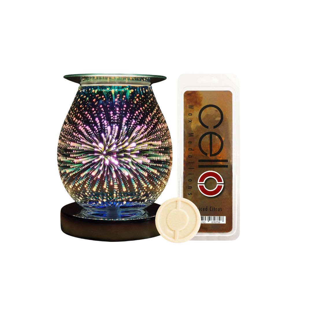 Cello - Infinity Touch Electric Melt Burner with Spiced Citrus Wax Med ...