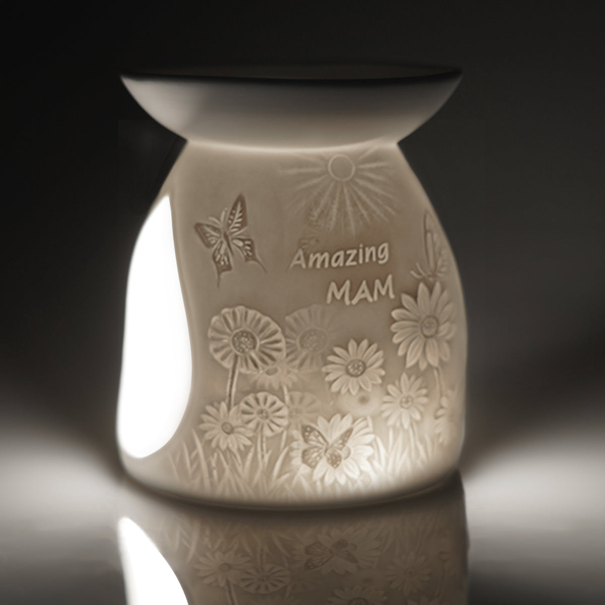 Cello | Porcelain Tealight Wax Melt Burner | Amazing Mam | Xystos Trade ...