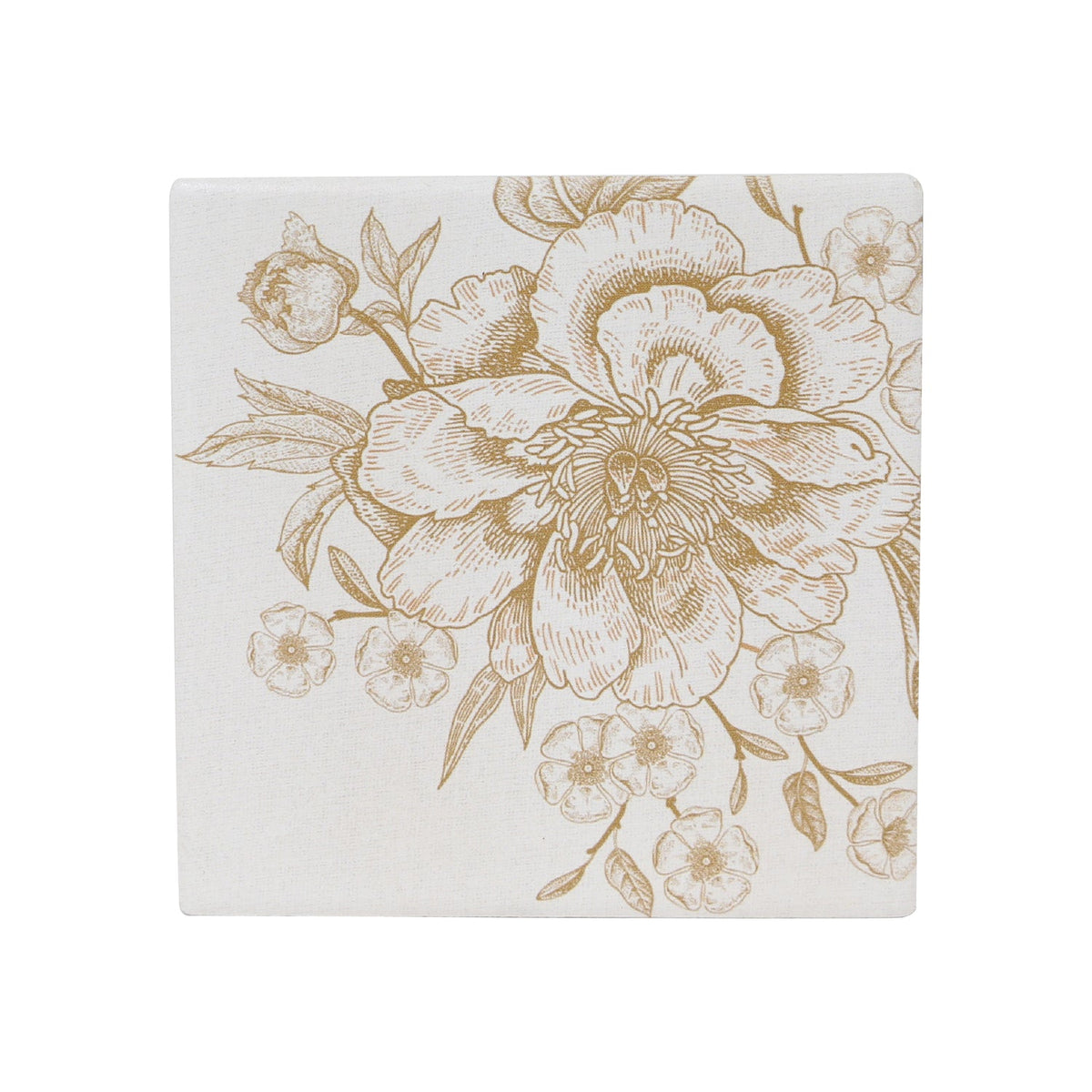 Splosh Full Bloom - Ceramic Coaster Gold Flower – xystostrade